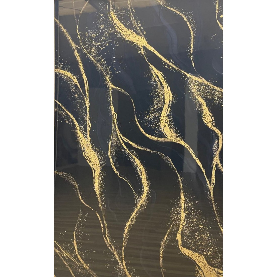 Pvc Marmer Panelen BLACK FLOW