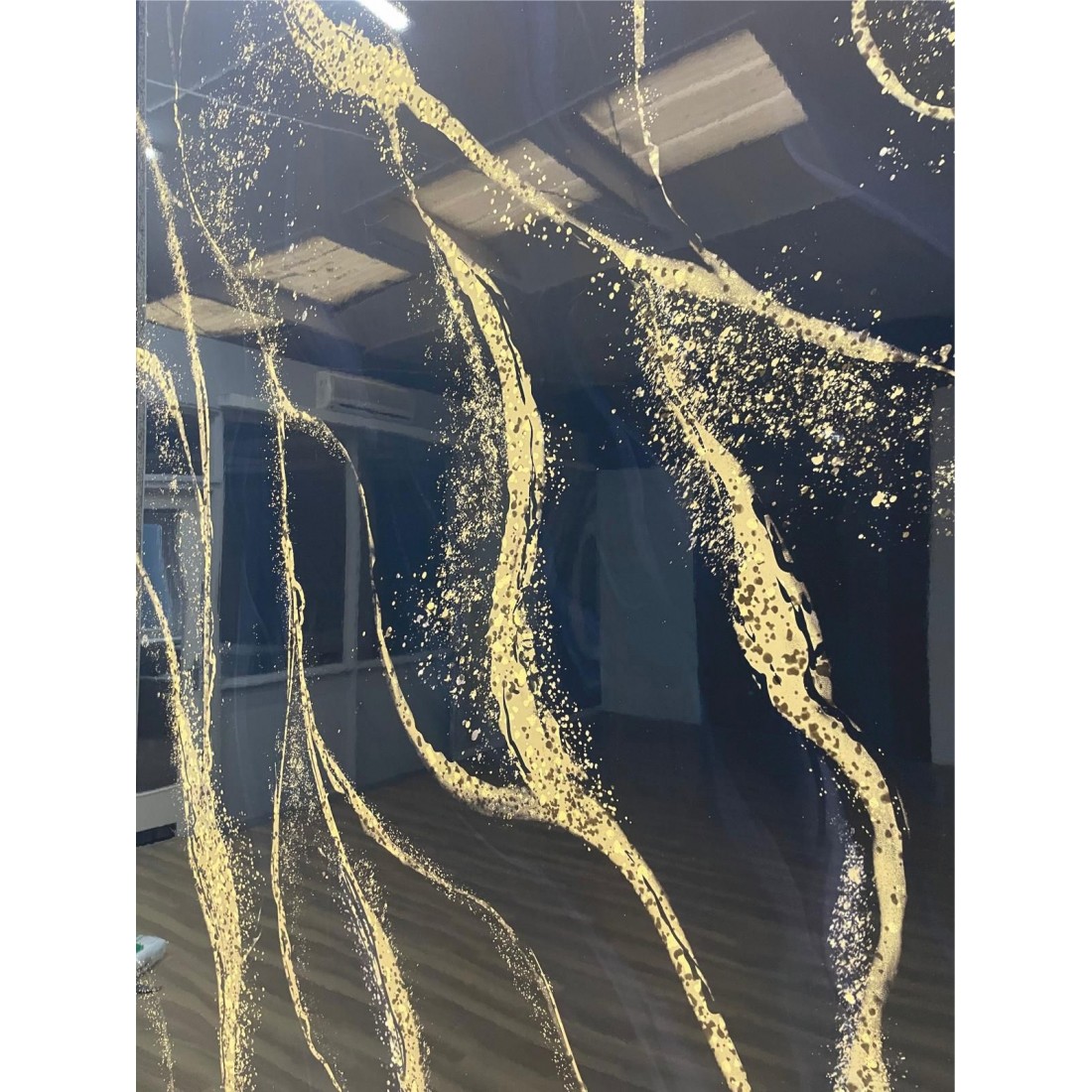 Pvc Marmer Panelen BLACK FLOW